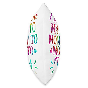 Womens Tie Dye I Went From Mama To Mo Mother's Day Womens Tie Dye I Went from Mama to Mom to Bruh Mother's Day Throw Pillow, 18x18, Multicolor