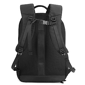 Kah&Kee Compact Gym Work Backpack Waterproof Travel School Bag Good for Laptop and Multipurpose (Black II)
