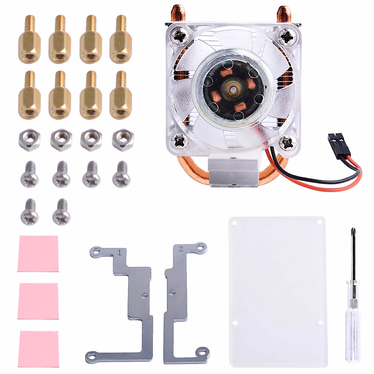 GeeekPi ICE Tower Cooler for Raspberry Pi, Cooling Fan for Raspberry Pi, RGB Cooling Fan with Heatsink for Raspberry Pi 4 Model B & Raspberry Pi 3B+ & Raspberry Pi 3 Model B