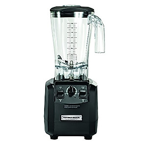 Hamilton Beach Commercial HBH550 The Fury Blender, 3 hp, 2 Speeds, Pulse, 64 oz./1.8 L Cutter Assembly Polycarbonate Container, 18.04" Height, 8.89" Width, 8.07" Length, Black