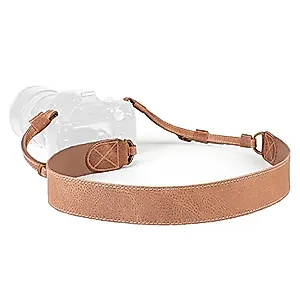 MegaGear SLR, DSLR Sierra Series Genuine Leather Camera Shoulder or Neck Strap