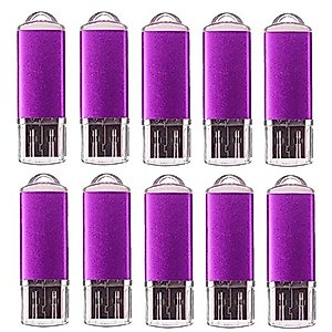 (100 Pack) USB 2.0 Flash Drive Thumb Pen Drive | Color Choose (256MB, Purple)