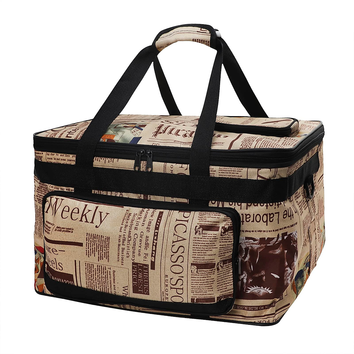 Portable Drawing Case Painting Supply Storage Organizer Art Travel Kit Craft Caddy with Handle Craft Organizer Tote Bag