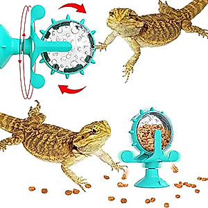 360° Bearded Dragon Toys, Bearded Dragon Enrichment Toys, Dragon Pet Toy, Reptile Food Toys Ball, Interactive Toys for Lizard Reptile, Tank Decor Gecko, Bearded Dragon Feeder, Chameleon Feeder.