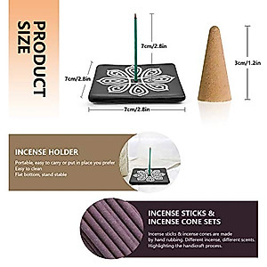 Incense Cones, Scented Incense Sticks, Incense Sticks with Incense Cones Gift Set, Incense, Incense Sticks, Incense Sticks Variety Pack, Incense Sticks Gift Set