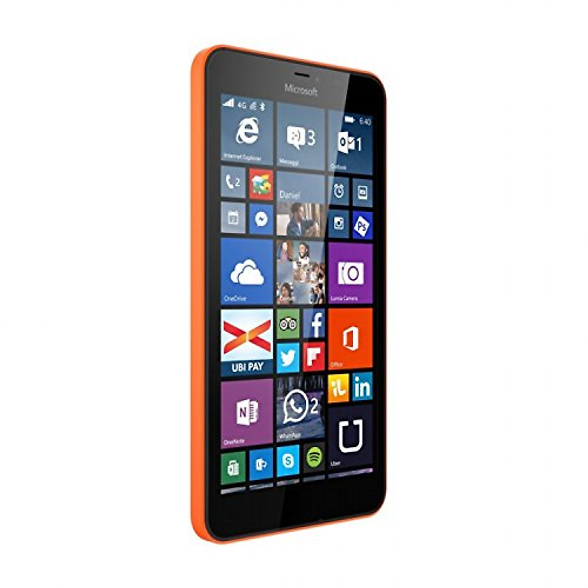 Microsoft Lumia 640 XL LTE, RM-1096, 8GB Dual Sim Unlocked Smartphone - Orange