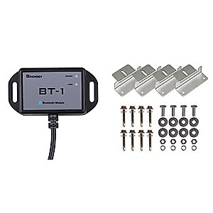 Bundle of Renogy Bluetooth Module RJ12 Communication Port Compatible Rover/Wanderer/Adventurer Charge Controllers + Renogy Solar Panel Mounting Z Brackets Lightweight Aluminum