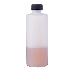 Consolidated Plastics Cylinder Bottle with Cap, HDPE, Natural, 4oz, 12 Piece