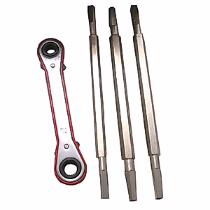 LASCO 13-2111 Metal Seat Removal Set, 3 Removal Tools, Plus Ratchet