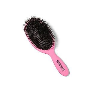 Dry & Wet Brush, Detangler, Dual-Length Flexible Synthetic Bristle Brush, Prevents Hair Breakage, For All Hair Types, For Women, Men and Kids - Pink