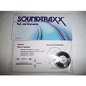 Soundtraxx Round Speaker 28mm / 1`` 8 OHM #810153 Bob The Train Guy ,#G14E6GE4R-GE 4-TEW6W251530