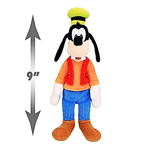 Disney Junior Mickey Mouse Small Plushie Goofy Stuffed Animal, Officially Licensed Kids Toys for Ages 2 Up, Basket Stuffers and Small Gifts by Just Play