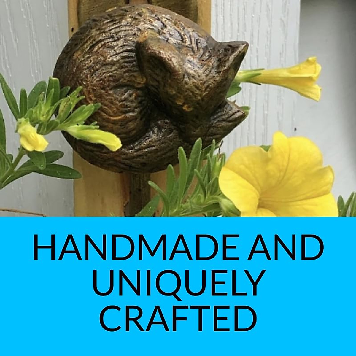 Knobs By Blossom Vintage Antique Brass Iron Wall Hooks Tie Backs Bronze Handmade Metal Animal Hook (8. Sleeping Fox), TFVSAH