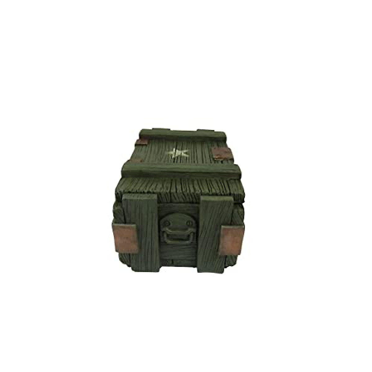DWK Military Ammo Crate Trinket Box l Small Army Keepsake Chest 6" inches