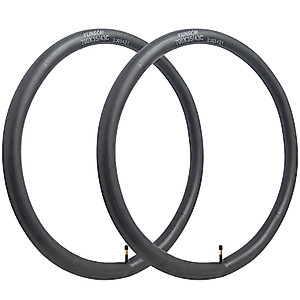 700C Heavy Duty Bike Tubes 700x35C/38C/40C/43C AV48 Schrader Valve (35/43-622) 700C Bicycle Inner Tubes Compatible with 700x35C 700x36C 700x37C 700x38C 700x40C 700x42C 700x43C Bike Tire Tubes 2-PCS