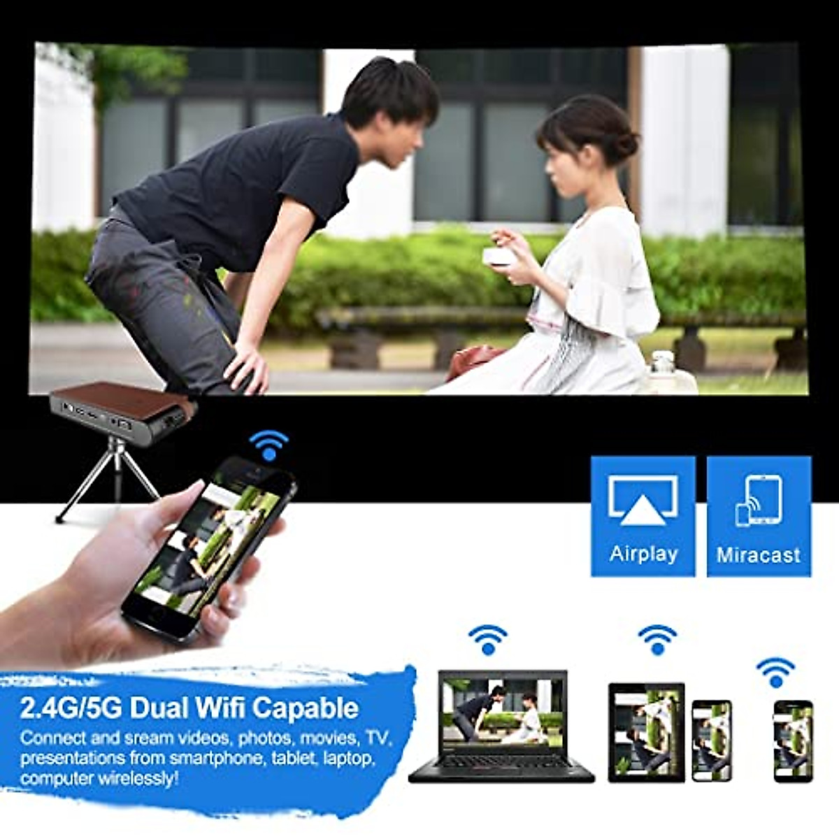 CXDTBH Video Projector Home Theater Movie Full 720p Resolution Led Freeshiping Home Cinema Projector for Smartphone