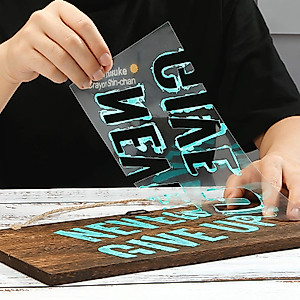 25 Pieces 4 mil Blank Stencil Material Mylar Template Sheets for Stencils, 12 x 12 inches