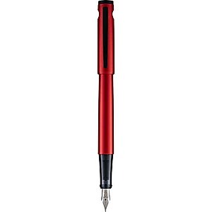 PILOT Explorer Lightweight Fountain Pen in Gift Box, Includes CON-B Converter; Red Barrel, Medium Nib (12295)