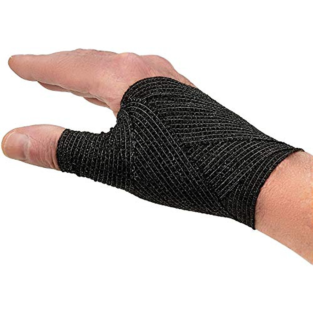 Tattoo Sensi Wrap Grip Cover BISIBITA2 Self Bandage Rolls Sports Adherent Tape 2 inch x 5 Yards, Pack of 24 (Black)