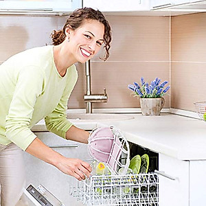 Der Rose 3 Pack Hat Washer Baseball Hat Cleaner Cap Washer Hat Washing Cage Holder Frame for Washing Machine (White hat washer 3pcs)