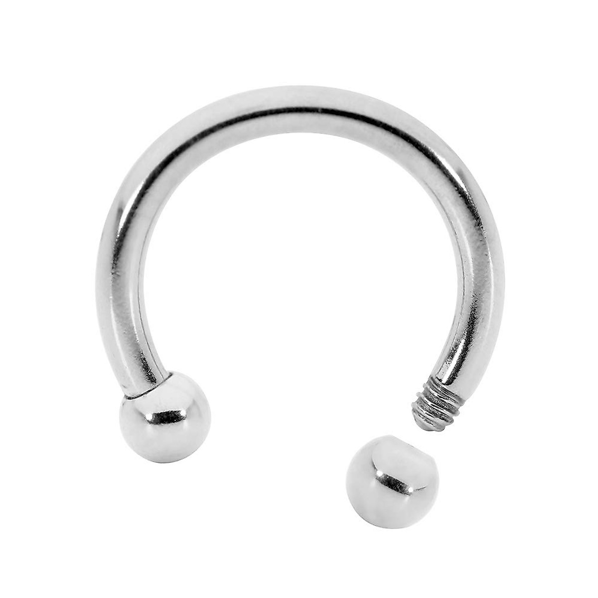 365 Sleepers 20G 18G 16G 14G 12G 10G 8G 6G 4G 2G Surgical Steel 6mm - 22mm Circular Barbell Horseshoe Nose Nipple Tragus Ring Earring Body Piercing Jewelry