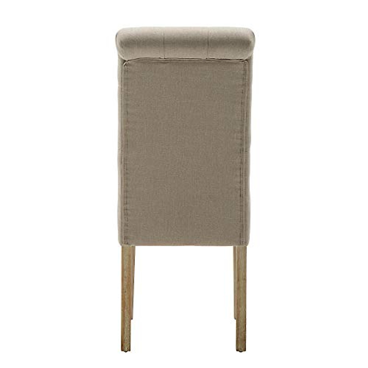 NOBPEINT Tan Fabric Upholstered Dining Chairs Solid Wood Legs, Set of 4