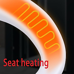 Electric Bidet Toilet Seat Round, 6-Speed Drying and Heating, Dual User Memory Mode, Instant Warmth and Comfort, Automatic Deodorization Function, Adjustable Bidet Sprayer, White, for Elderly, Women