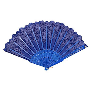Innolife 5 PCS Spanish Folding Retro Pattern Hand Fan for Women