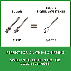 Truvia Organic Zero-Calorie Liquid Stevia Sweetener, 2.7 fluid ounce bottle, Vanilla flavor