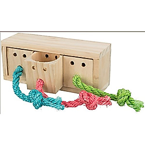 TRIXIE 62815 Small Animal Snack Cube Activity Toy, Natural