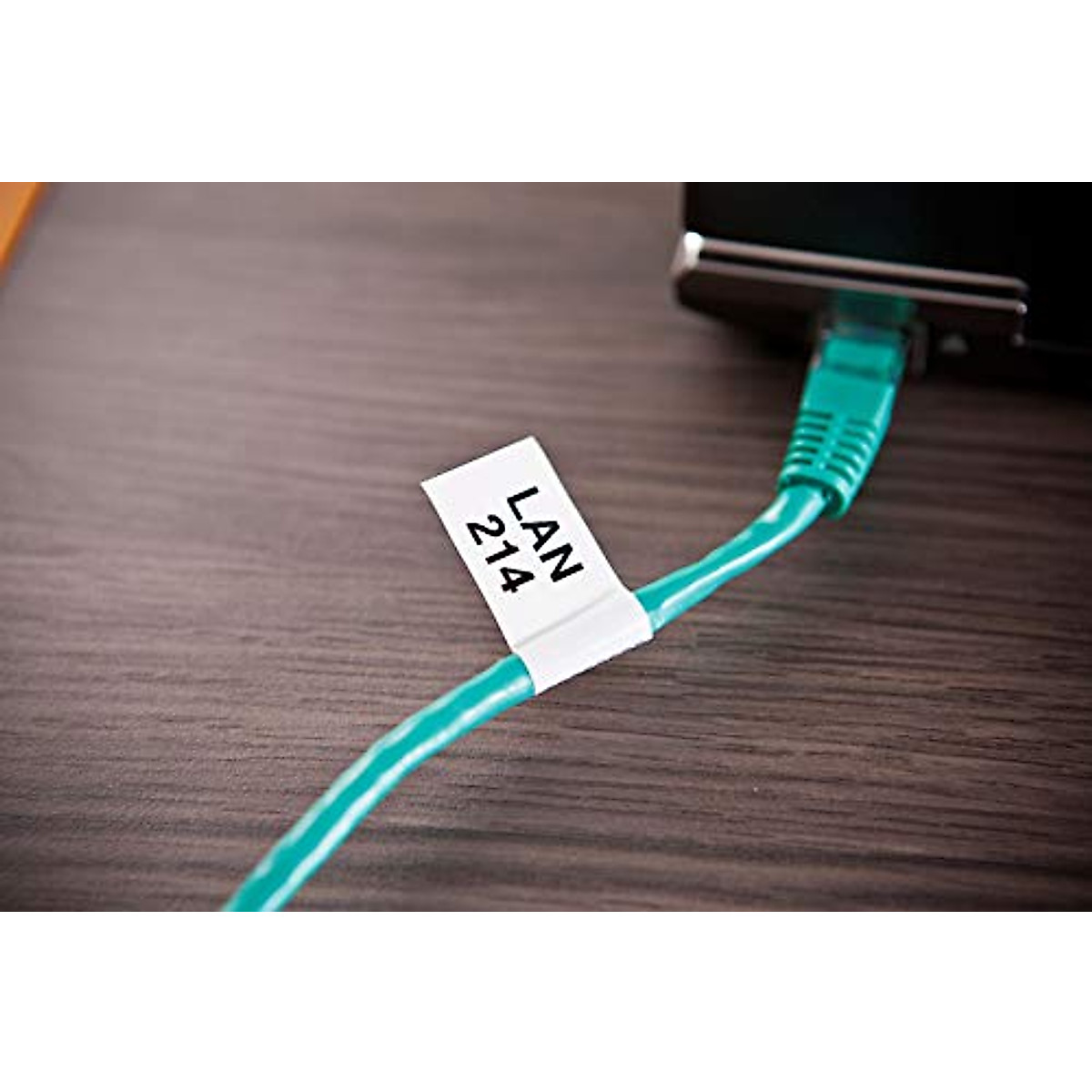 Brother TZe-FX241 Labelling Tape Cassette, Black on White, 18mm (W) x 8M (L), Flexible ID, Brother Genuine Supplies