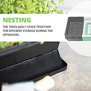 1020 Seed Starting Trays, Plant Tray, Microgreens Growing Trays, Plastic Seed Trays, Reusable Seedling Tray, 5-Pack Growing Trays, Germination Tray, Planting Tray, Plant Tray For Seedlings