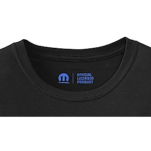 Men's Mopar Maddness T-Shirt Short Sleeve Black Crew Neck Shirt (2X, Black)