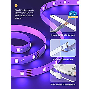 Smart LED Strip Lights, 16.4ft WiFi LED Strip Work with Apple HomeKit, Alexa, Google Home and SmartThings, Color Changing Lights Strip for Bedroom, Living Room, Kitchen
