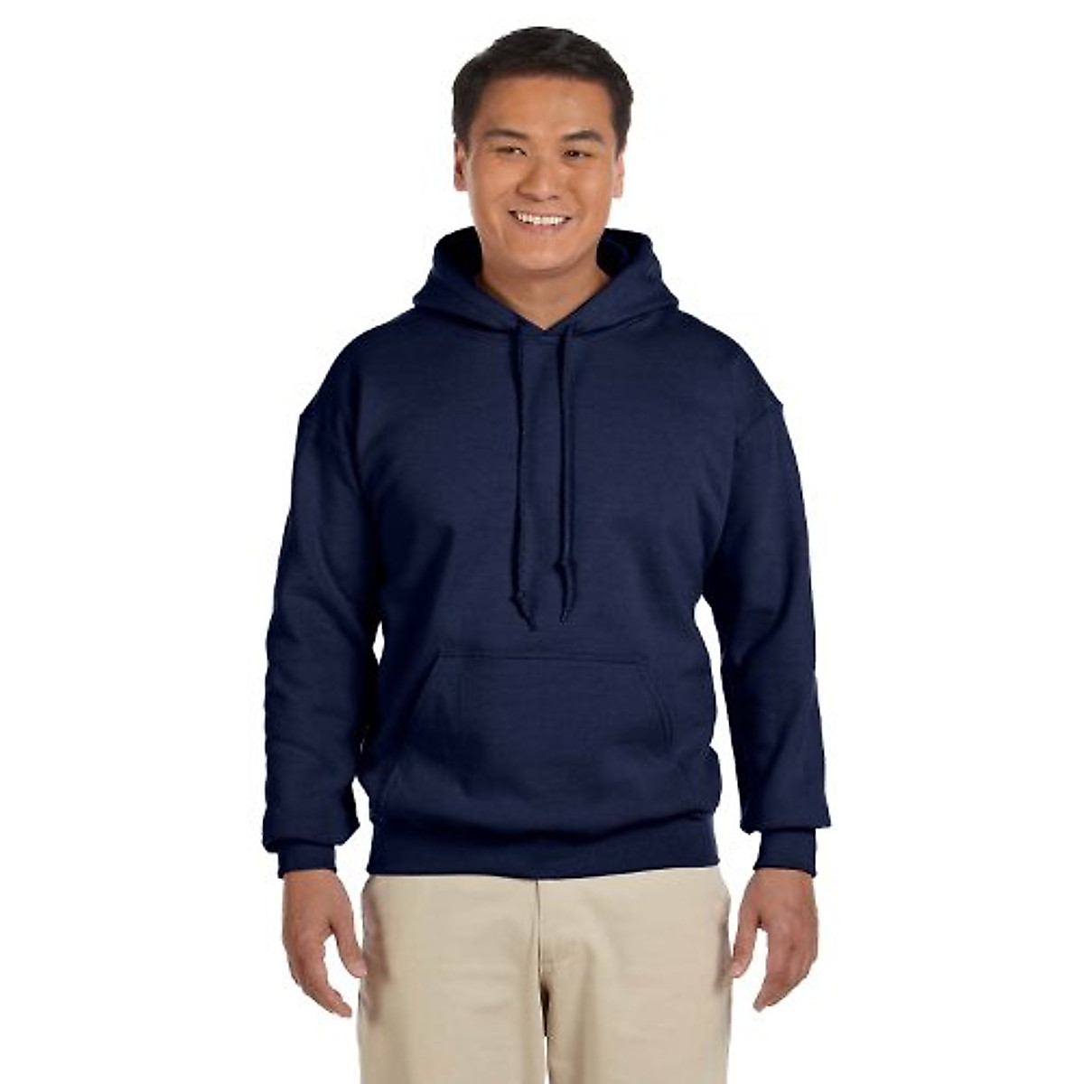 Gildan Blank Hoodie - Hooded Sweatshirt - Unisex Style 18500 Adult Pullover Navy