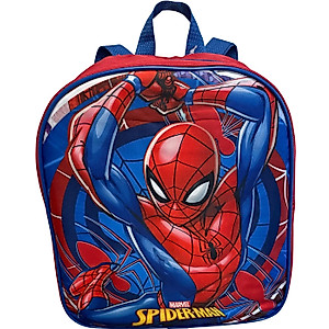 Ruz Spider-Man Toddle Boy 12 Inch Mini Backpack (Red-Blue)