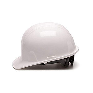 Pyramex Safety Products HP14110 Sl Series 4 Pt. Ratchet Suspension Hard Hat, White