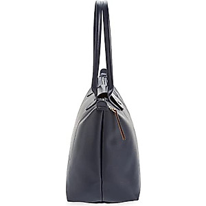 Longchamp Le Pliage City Coated Canvas Large Shoulder Tote, Navy