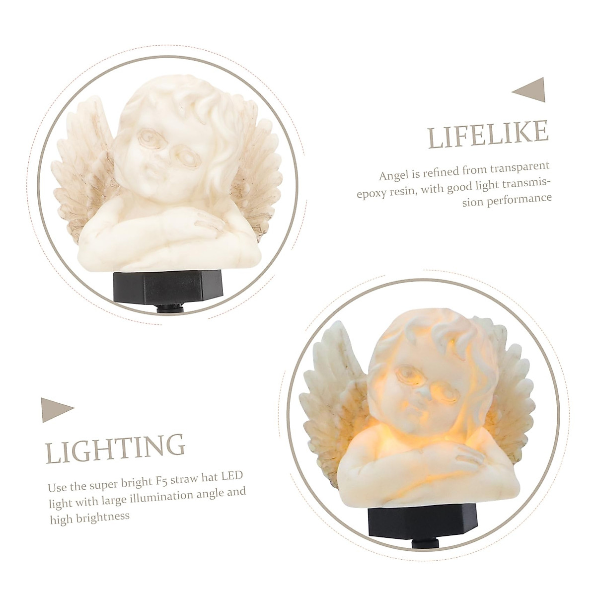 OSALADI Xmas Outdoor Decorations Christmas Decor Solar Lights for Outside Garden Lamp Waterproof Ground Pathway Lamp