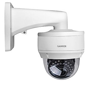 2.8-12mm Varifocal len Dome CCTV Security Camera 4 in 1 Output HD-TVI/AHD/CVI/CVBS 1000TVL Sensor, IP66 Vandal Proof and Weather Proof, 100 ft IR Smart, Dual Voltage with Wall Mount