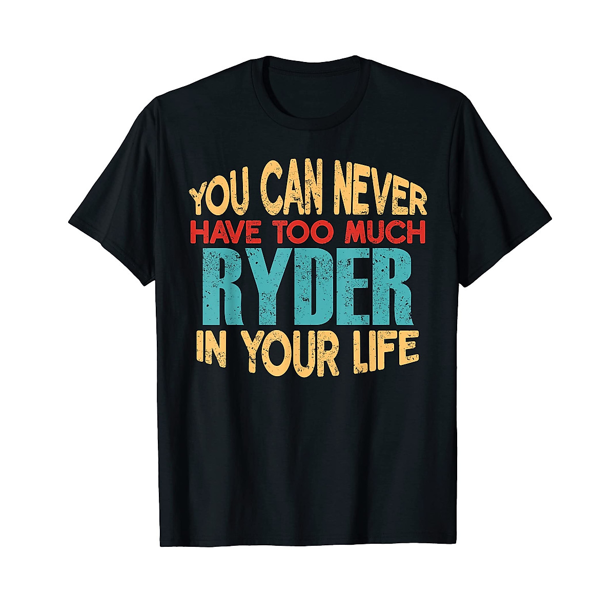 Funny Ryder Personalized Tshirt First Name Joke Item T-Shirt