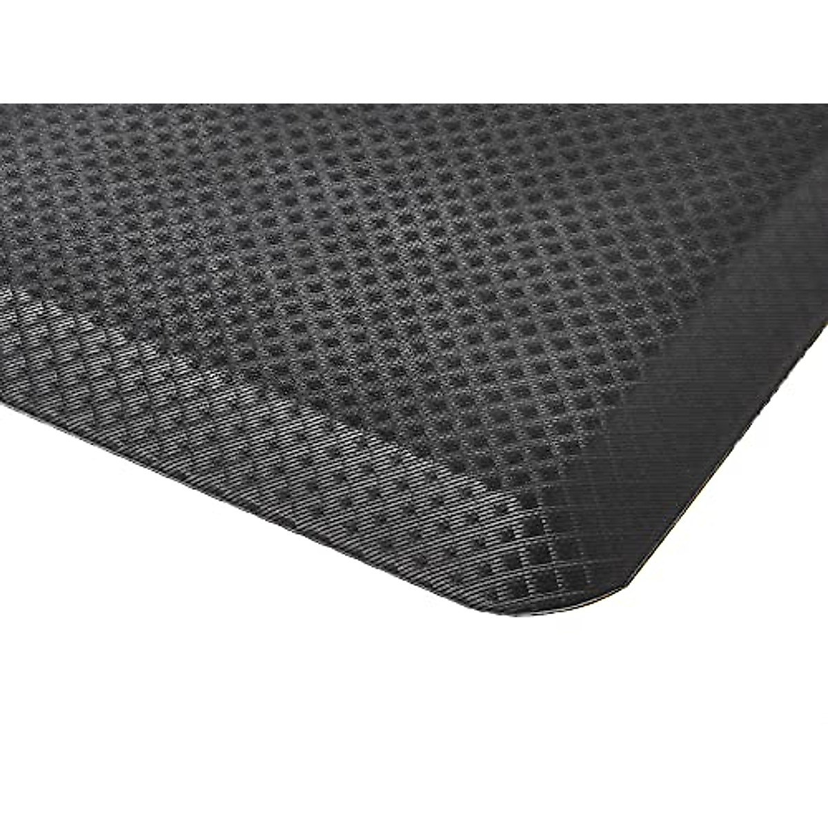 AmazonCommercial 3/4" Rectangular Anti Fatigue Ergo Comfort Standing, 32x20, 1 Mat, Black, Solid