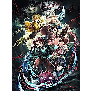 cupmod Anime Paint by Numbers for Adults,Demon Slayer Painting by Number Kits On Canvas, Without Frame DIY Watercolor Oil Painting Acrylic Paints Art Craft for Home Wall Decor 16x20 inch