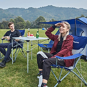 KingCamp KC2106_Blue/Grey-USVC2 Camp Chair, Standard