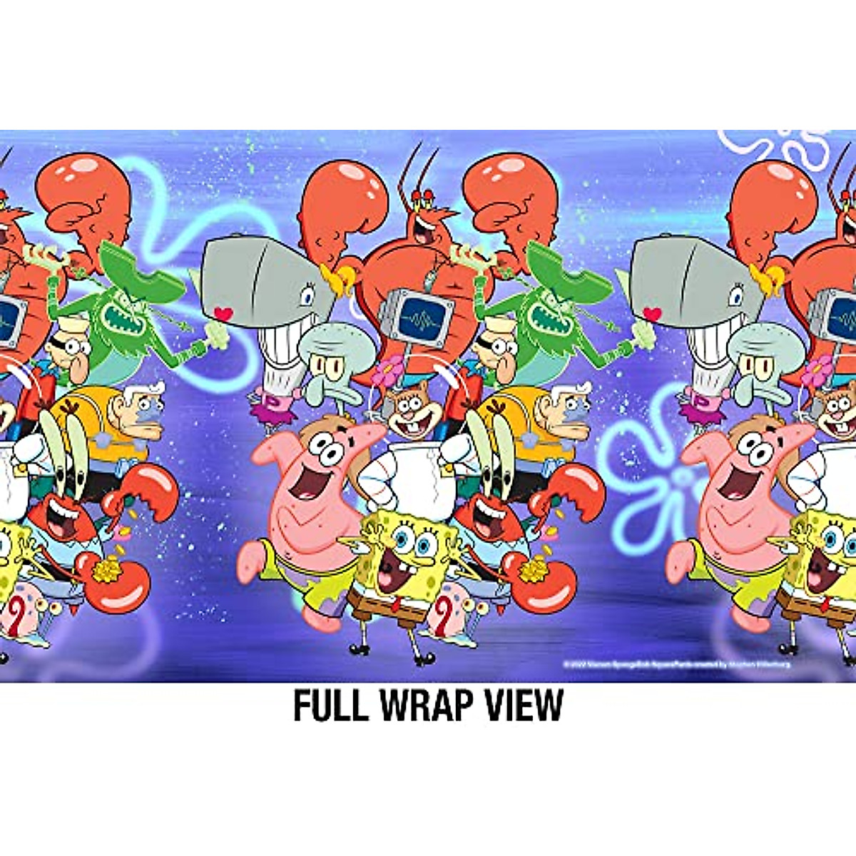 Spongebob OFFICIAL Spongebob Character Group 18 oz Insulated Water Bottle, Leak Resistant, Vacuum Insulated Stainless Steel with 2-in-1 Loop Cap