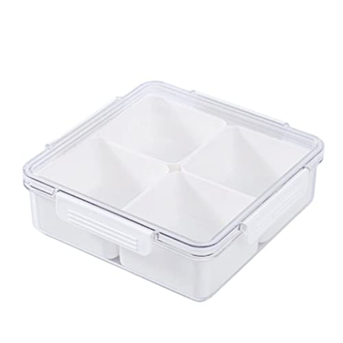 XWWDP Transparent Boxes of Candies, Dried Fruits, Nuts, Multi-mesh, Detachable Lids, Coolers, and Grocery Boxes (Color : Clear, Size : 6.5cm)
