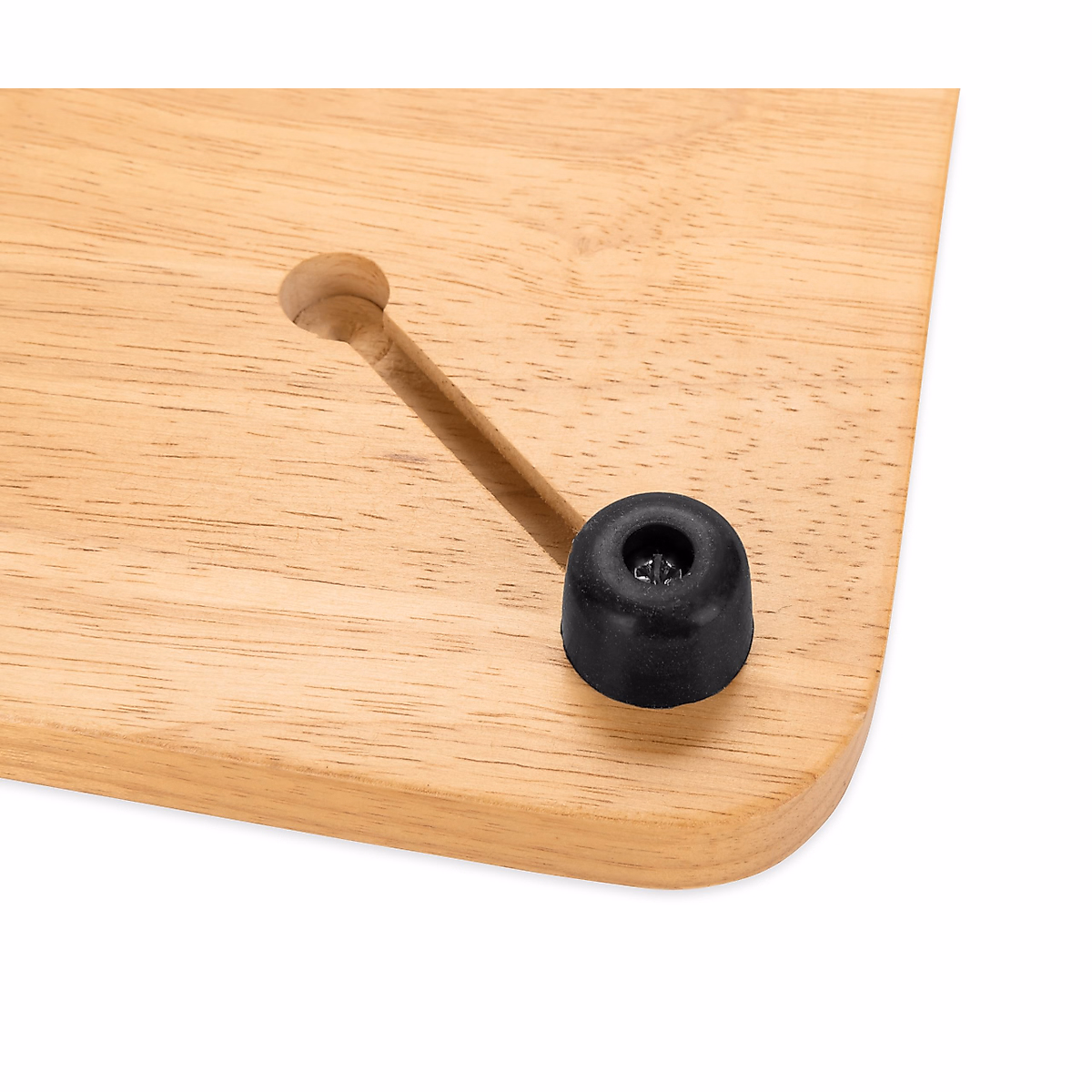 Camco RV Oak Accents Sink Cover, 13" x 15" | Adds Additional Counter and Cooking Space in Your Camper or RV Kitchen | Features an Oak Wood Finish with Adjustable Rubber Feet (43431)