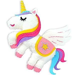 My Unicorn Paradise 4-in-1 DIY Mega Kit for Kids (10 Arts and Crafts Projects: Sewing Kits for Doll and Keychain, Scratch Art, Diamond Art) Handcraft/Creative Art/DIY Craft