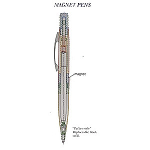 Magnetic Green Click Action Ballpoint Pen