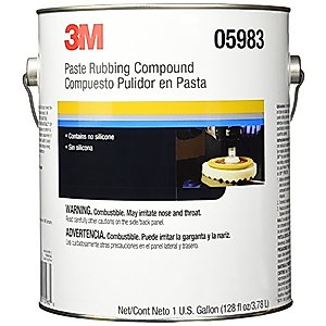 3M Paste Rubbing Compound, 05983, 1 gal